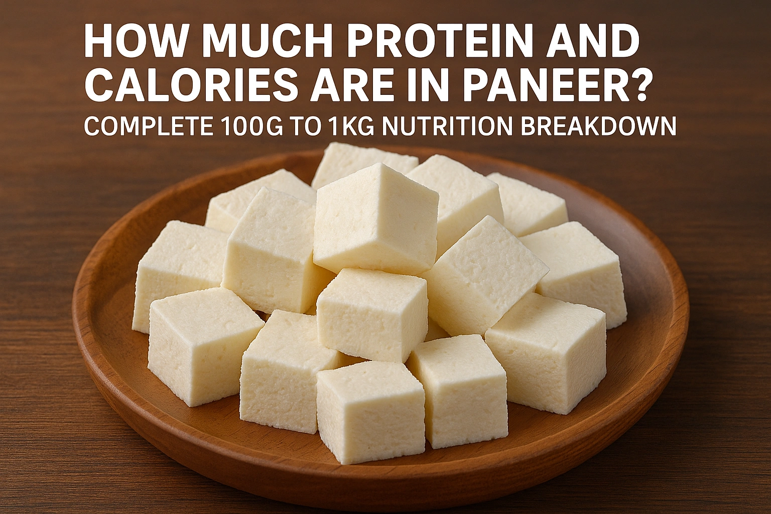 Protein & Calories in Paneer: 100g to 1kg Nutrition Guide